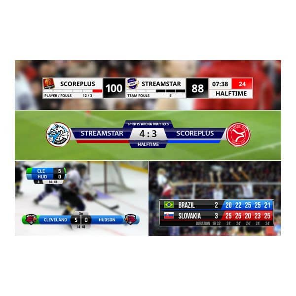 SCOREPLUS: Live Sports Graphics Solution by Streamstar | TEVIOS