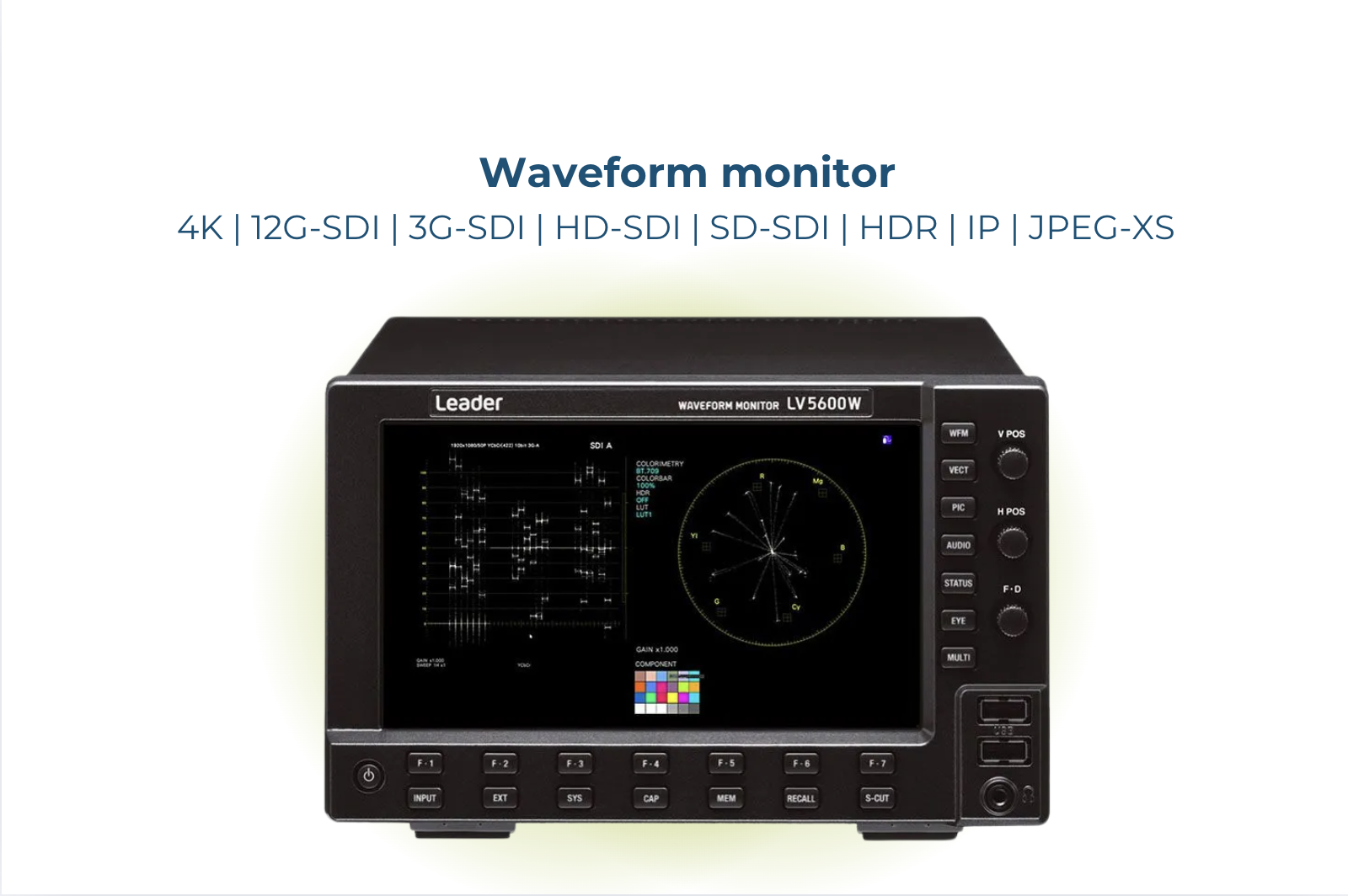 LV5600W: the reference in hybrid waveform monitors | TEVIOS